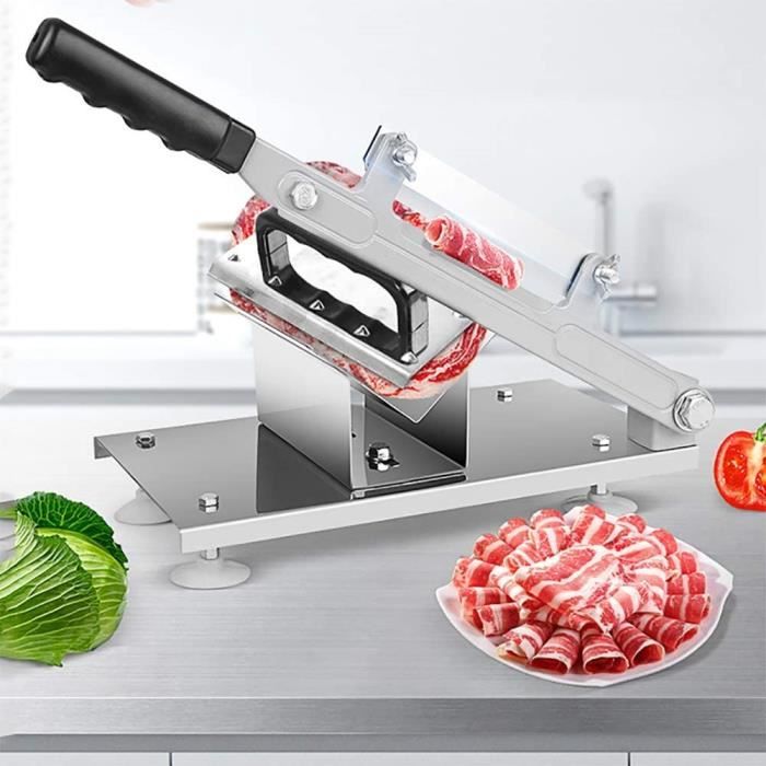 Trancheur à Viande Manuel,Trancheur Jambon,Lame En Alliage, Forte Et ...