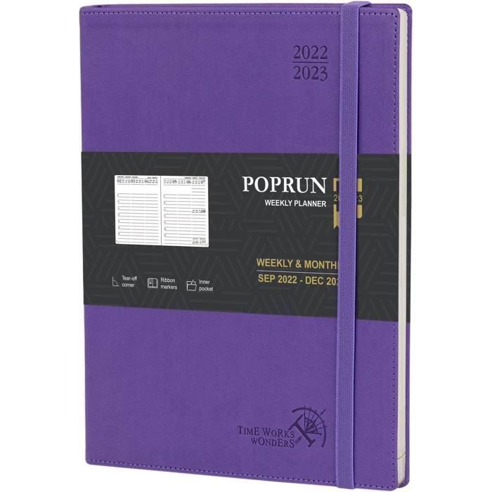 Agenda 2022 2023 Semainier 16 Mois D'sept 22 à déc 23 - Agenda Scolaire ...