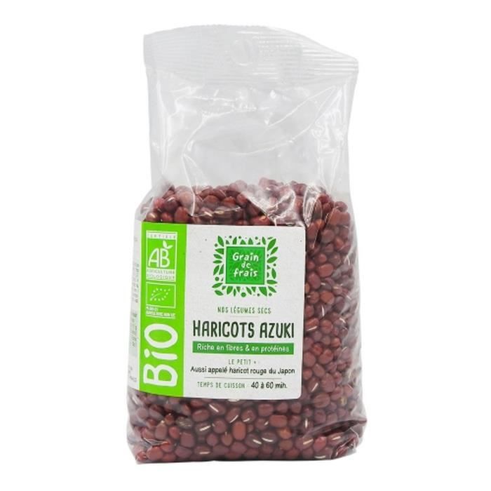 Grain de Frais - Haricots azuki BIO - Sachet 500g - Cdiscount Au quotidien