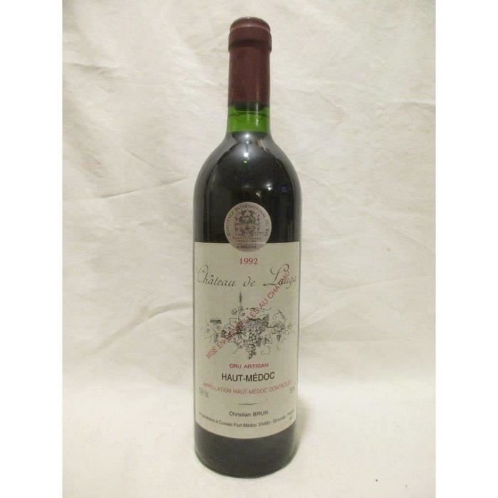 Haut-médoc château de lauga cru artisan rouge 1992 - bordeaux france ...