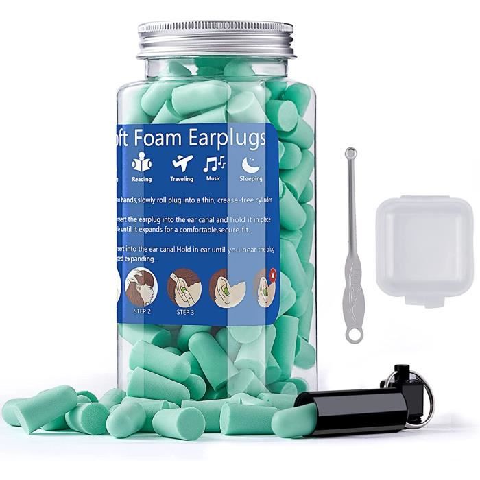 70 Pairs de bouchons d'oreille en mousse souple 34dB SNR bouchons d ...