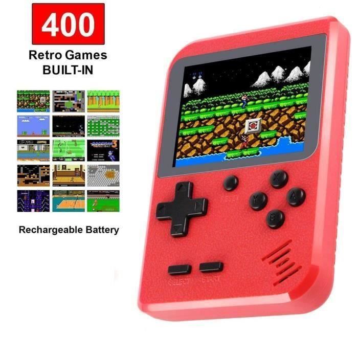 Gameboy Retro Portable Handheld Console de jeux avec 400 jeux Rouge ...