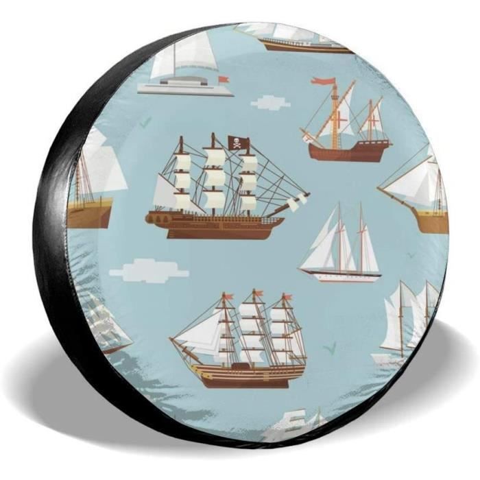 Housse Roue Secours Schiffsboot Couverture De Pneu Universelle Couvre ...