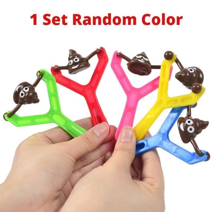 Jouet de décompression drôle catapulte lancement caca jouets fronde ...