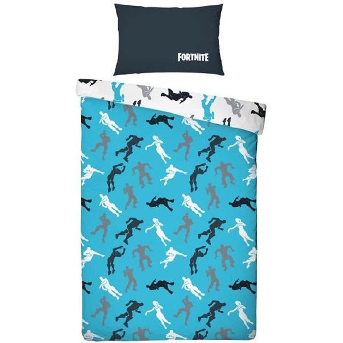 Housse de Couette Parure de lit Fortnite Epic Games Reversible ...