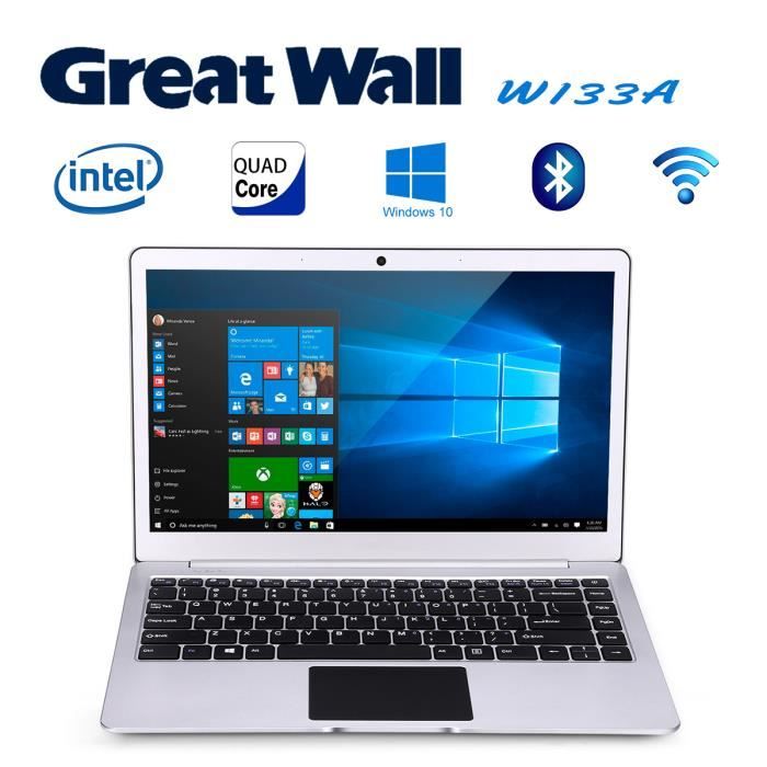 PC Ordinateur Portable Great Wall W1333A Windows 10 Notebook Intel ...