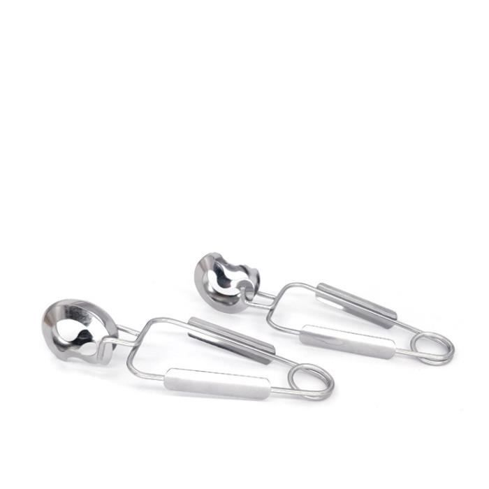 LOT DE 2 PINCES ESCARGOT EN INOX - Cdiscount Maison