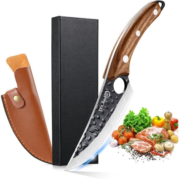 Couteau À Désosser Avec Étui De Protection,Couteau De Boucher Forgé À ...
