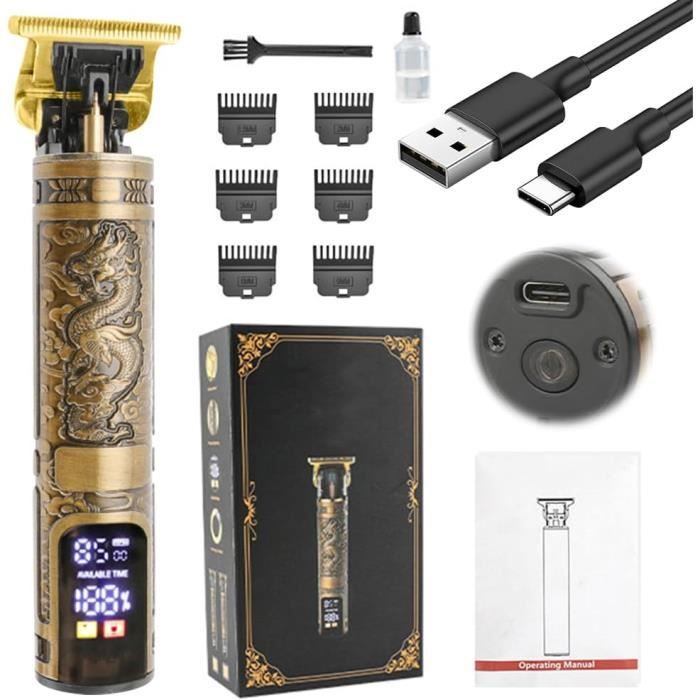Tondeuse Cheveux Hommes, Tondeuse Barbe Homme Electriques, Professionnelle En T Sans Fil ...
