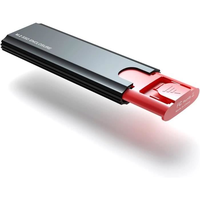 Boîtier Ssd M.2 Nvme Sata Double Protocole Rtl9210B 10 Gbit-S M.2 Vers ...