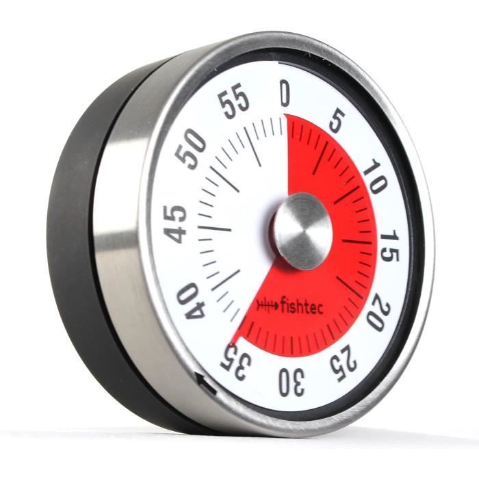 ® Minuteur De Cuisine Mécanique Et Magnétique - Inox - Affichage Temps ...