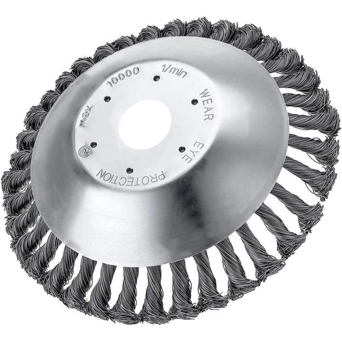 Brosse Pour Débroussailleuse Tête De Coupe Débroussailleuse À Cône Métallique Pour Désherber Les ...