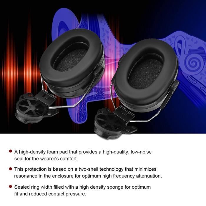 Cache-oreilles antibruit pour casque de sécurité VBESTLIFE - Réduction ...