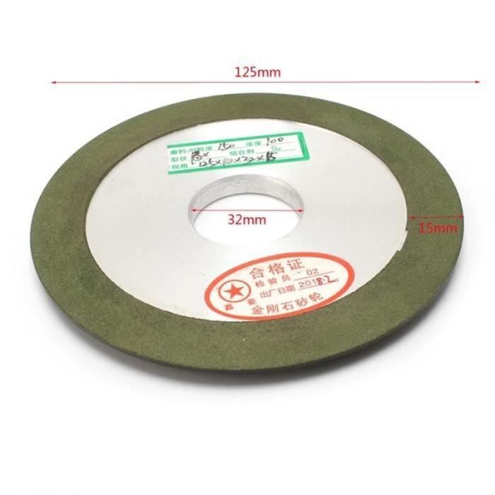 MEULE D'AFFUTAGE Green 125x32x10x15-320 -Disque de en résine 4 ''-5''-6 ...