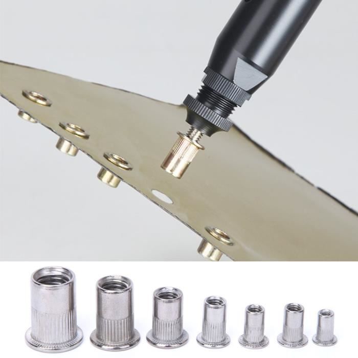 ZJCHAO Écrou à rivets Kit d'écrou stable en acier inoxydable, écrou à ...