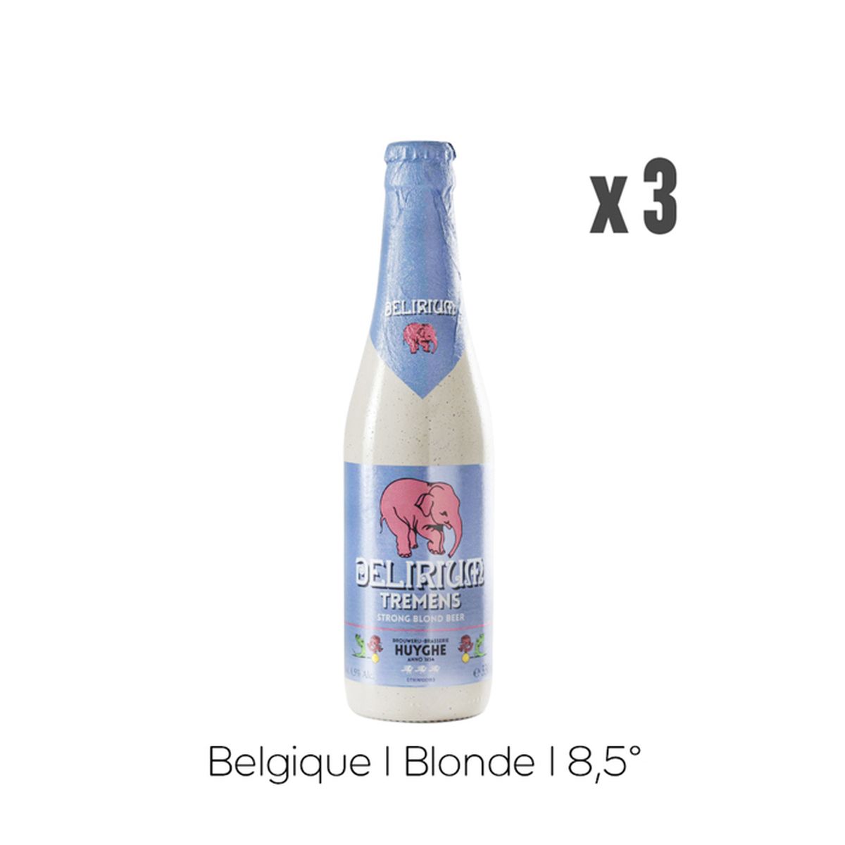 Pack Bières Delirium Tremens - 3x33cl - 8,5% - La cave Cdiscount