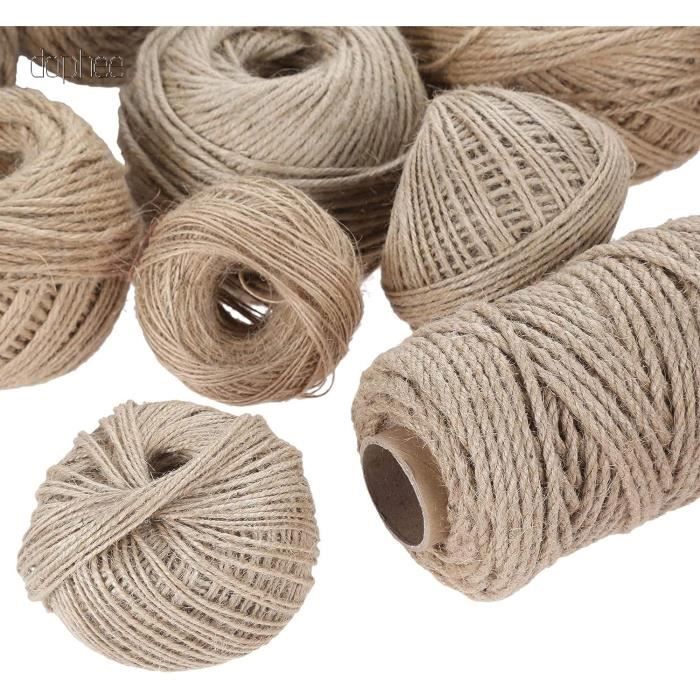 Cqinju-Ficelle De Jardin 1-5Mm Jute Tissu Corde Rouleau Rouleau De ...