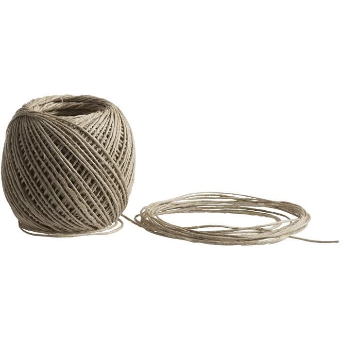 Ficelle de Jardin en Lin, Ficelle de Jute, Cordon de décoration, Pur ...