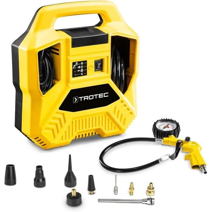 TROTEC Compresseur portatif PCPS 10-1100, 1100 watts, debit d'air 180 ...