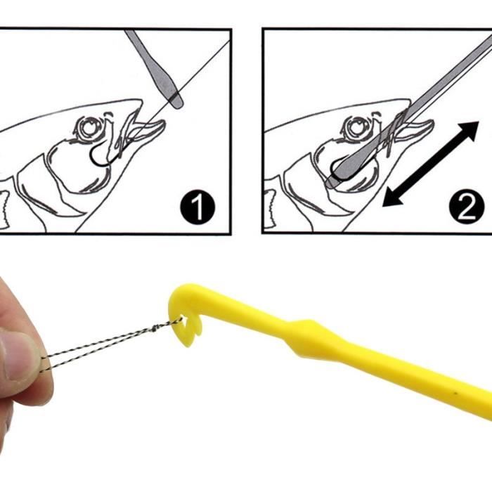 5 crochets dissolvants.--Outil de pêche à la carpe, ligne de pêche ...