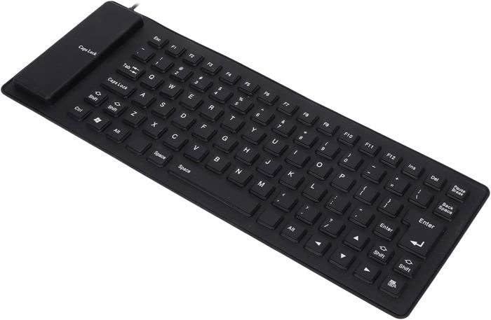Roll Up Clavier Clavier Flexible Sans Fil Silicone Clavier En Silicone ...
