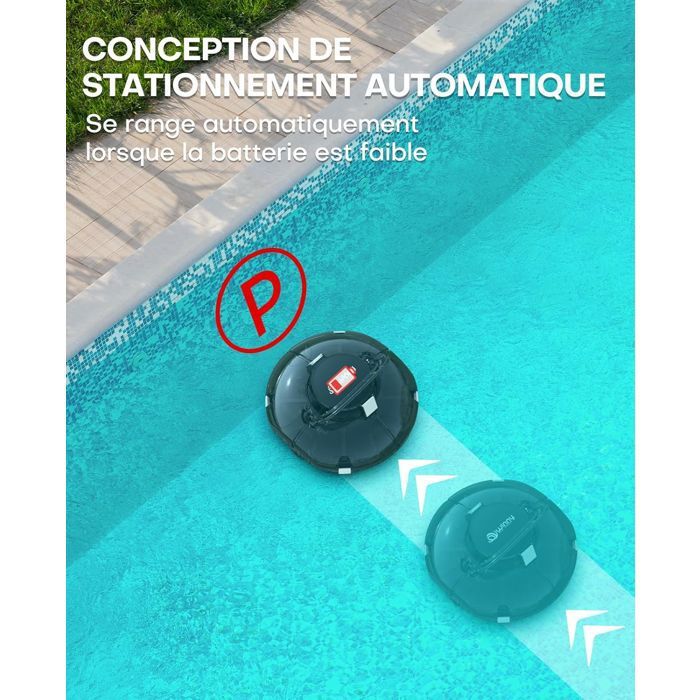 Robot de Piscine Sans Fil - WYBOT - WINNY 200 - Double Filtration ...
