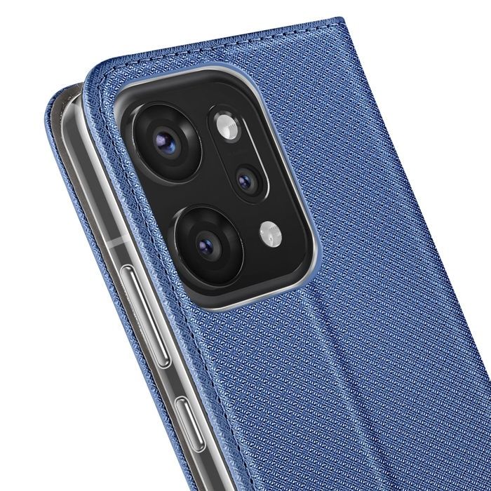 Étui Clapet - AVIZAR - Oppo Reno14 Pro - Bleu - Porte-carte - Fonction ...
