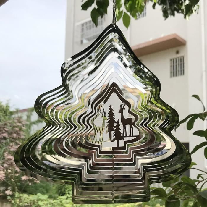 Jkghk Spinner À Vent En Métal 3D, Carillon Éolien Rotatif Suspendu, Art ...