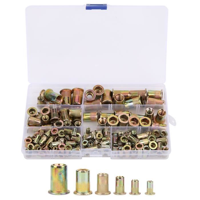 Jeu d'écrous à rivets 6 Types Différents d'écrou à Rivets, écrou d ...