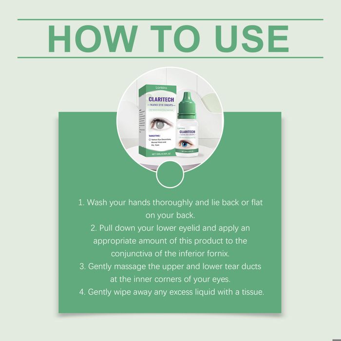 Gouttes pour les yeux Réparer les yeux secs Fatigue Rougeur des yeux ...