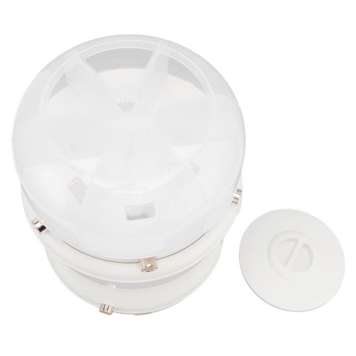 AUN Distributeur de riz rotatif Conteneur de stockage de riz à double ...