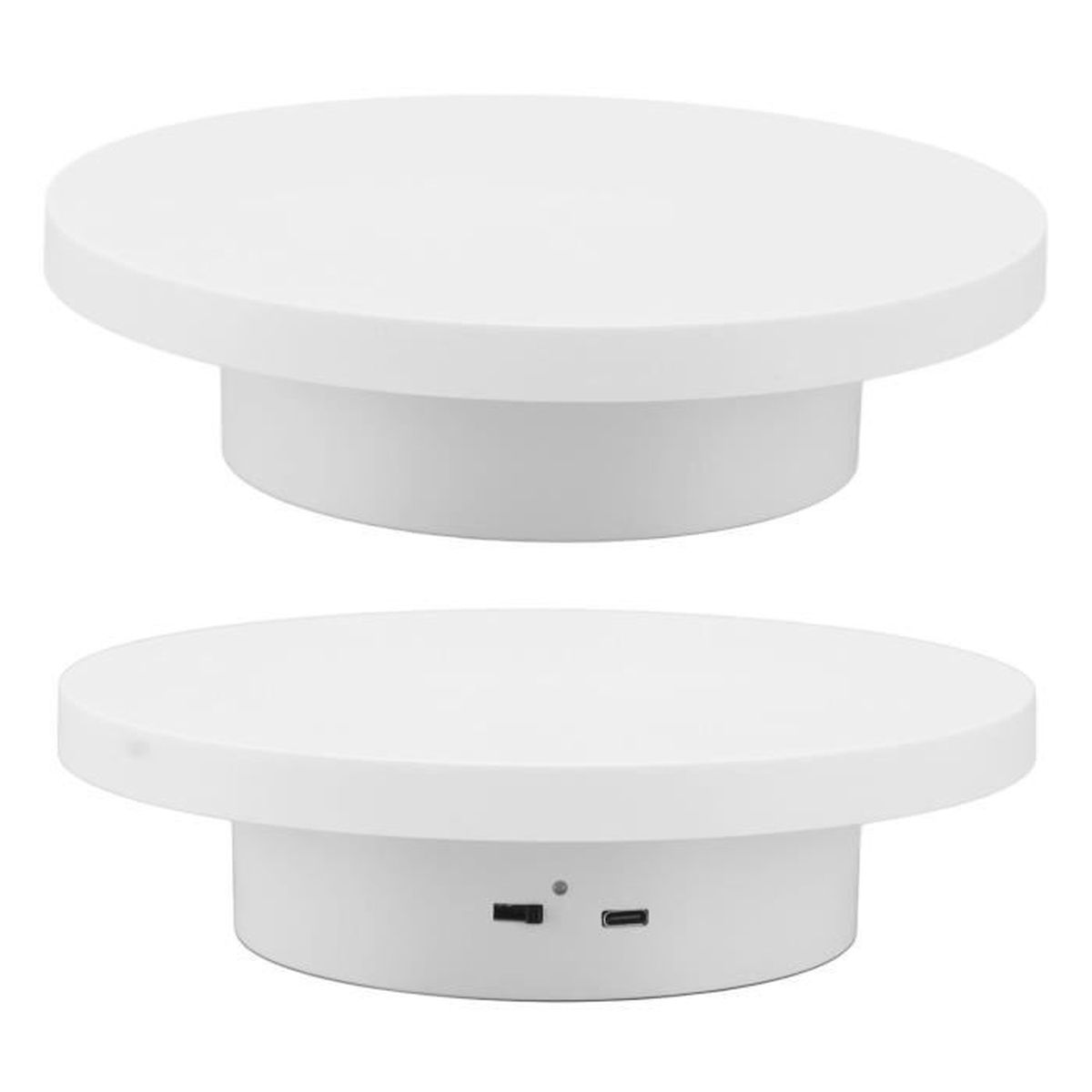 Fdit plateau tournant motorisé Présentoir rotatif blanc enfichable dans ...