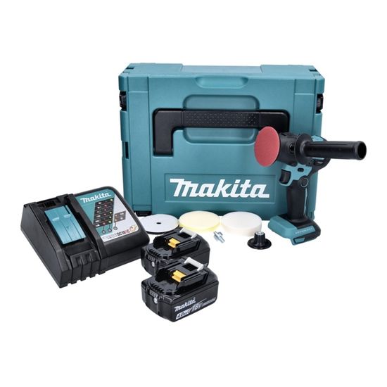 Makita DPV 300 RMJ Polisseuse sans fil 18 V 50 / 80 mm Brushless + 2x ...