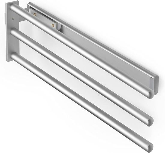 Porte-Serviettes Extensible, À 3 Bras 440 Mm,Support Pour Drap De Salle ...