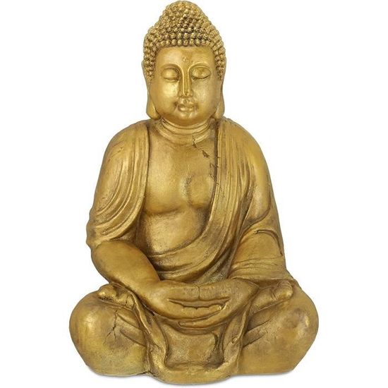 Statue de Bouddha Jardin, résistant aux intempéries et au Gel, Assis ...
