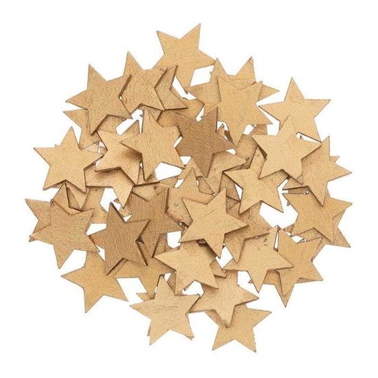 Confettis étoiles en bois dorés - Cdiscount Beaux-Arts et Loisirs créatifs