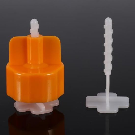 MSA 100Pcs Plastic Floor Wall Tiling Spacers Strap Tile Flat Leveling ...