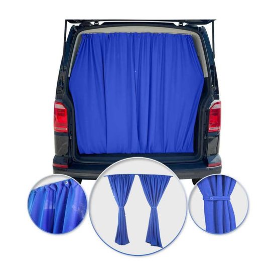 Rideaux De Porte Hayon pour Citroen Jumpy L2 Bleu Foncé Tissu ...
