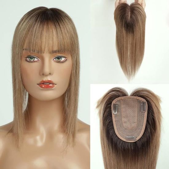 Perruque Pour Femme 100% Top Perruque Avec Franges Sur Les Cheveux ...