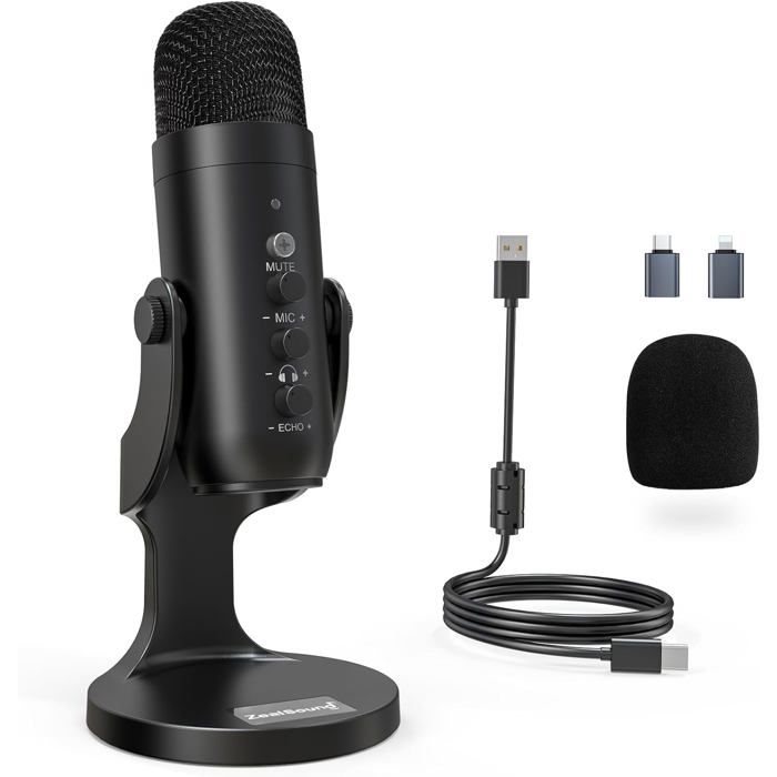 Usb Microphone À Condensateur,Micro Gaming Pour Pc Phone Ordinateur ...