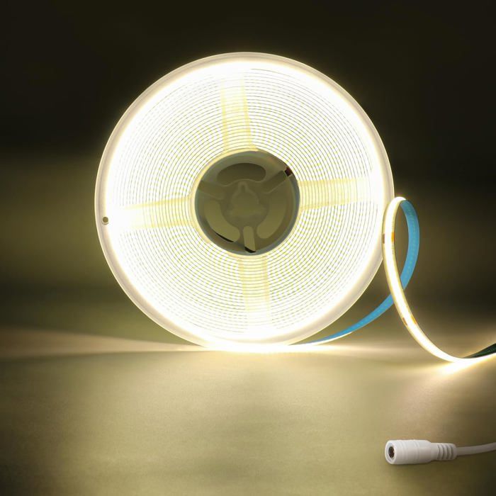 JINABLOSSY 24V COB LED Strip Warm White 4000K 10M 320LED/M CRI 90+ High ...