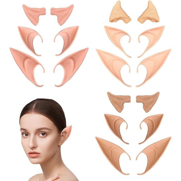 9 paires d'oreilles d'elfe, oreilles pointues et souples, idéales pour ...