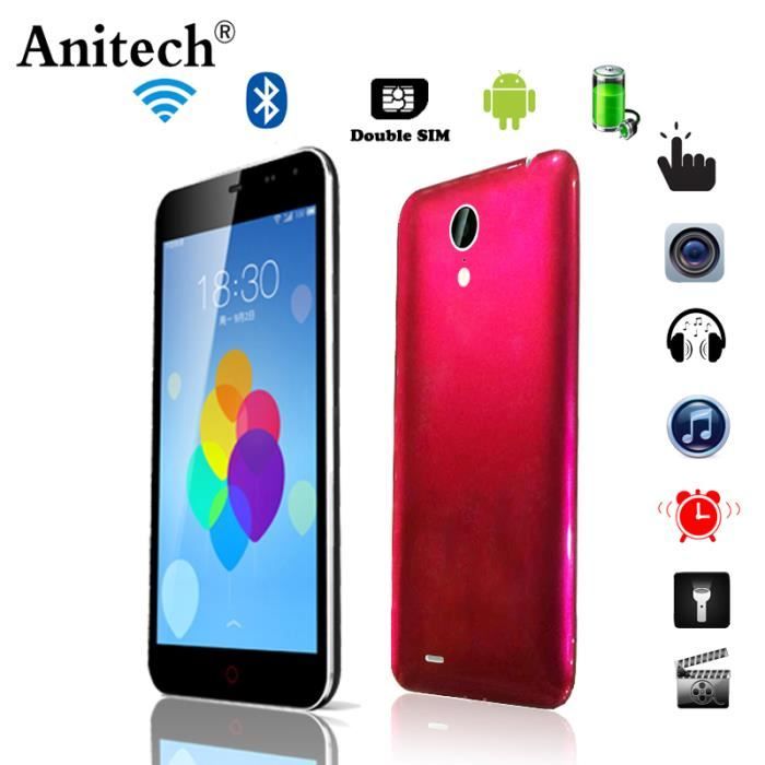 3G Smartphone Rouge Débloqué 5.0" (HD - Cdiscount Téléphonie