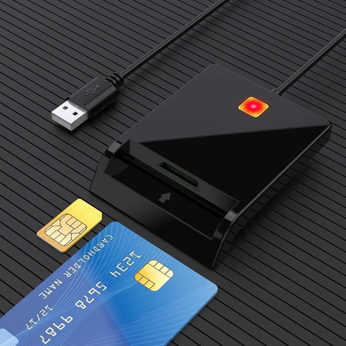 Smart Card Reader DOD Military USB Common Access CAC - SIM - ID - IC ...