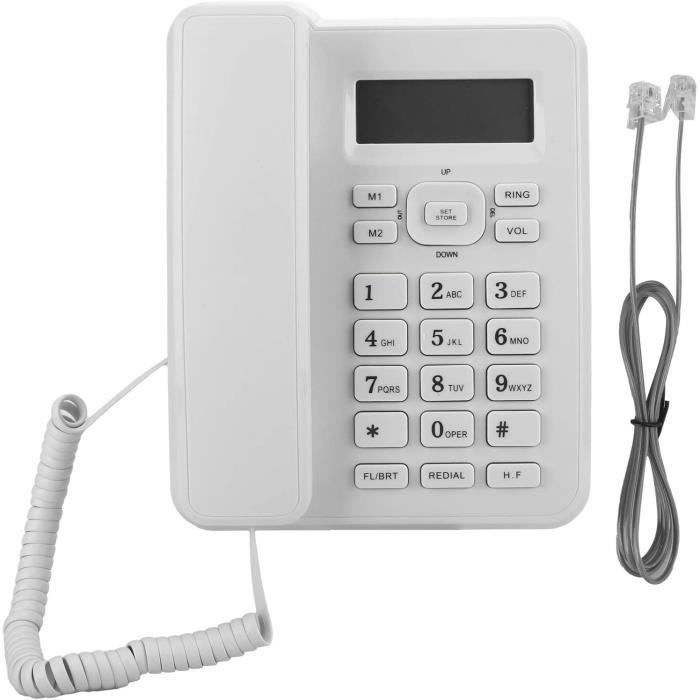 Téléphone Fixe Filaire, Kx-T6001Cid Hôtel Home Business Téléphone Téléphone Fixe Téléphone ...