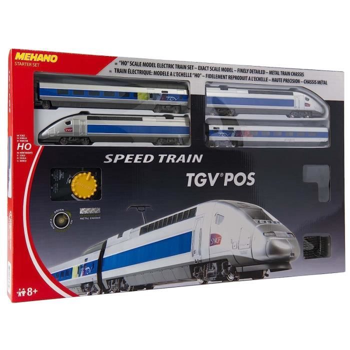Coffret Train TGV POS - TGV - Echelle HO - Blanc - Cdiscount Jeux - Jouets