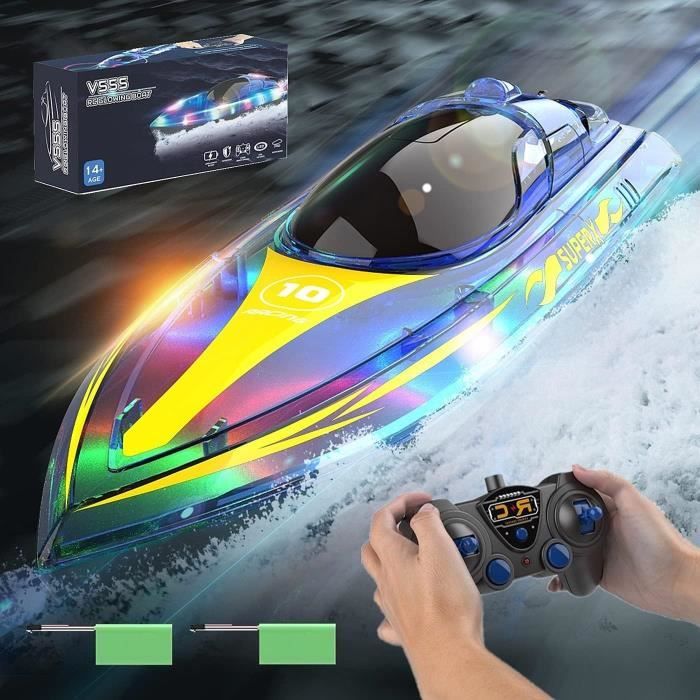 Bateau Télécommandé, Cool Led Lights, Speed \U200B\U200B\U200B ...