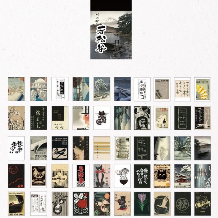 Bloc note,carte rétro Vintage avec plante pour décoration,papier à ...