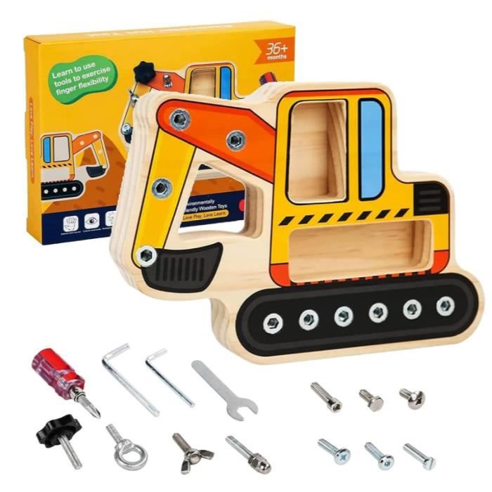 Planche à Vis en Bois , Jeux de Tournevis , Tableau Activités en Bois ...