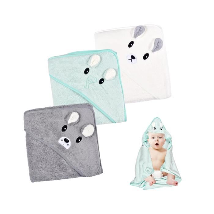 Cape De Bain Bebe 3Pcs Serviette De Bain Bébé Cape De Bain Bebe Garcon ...